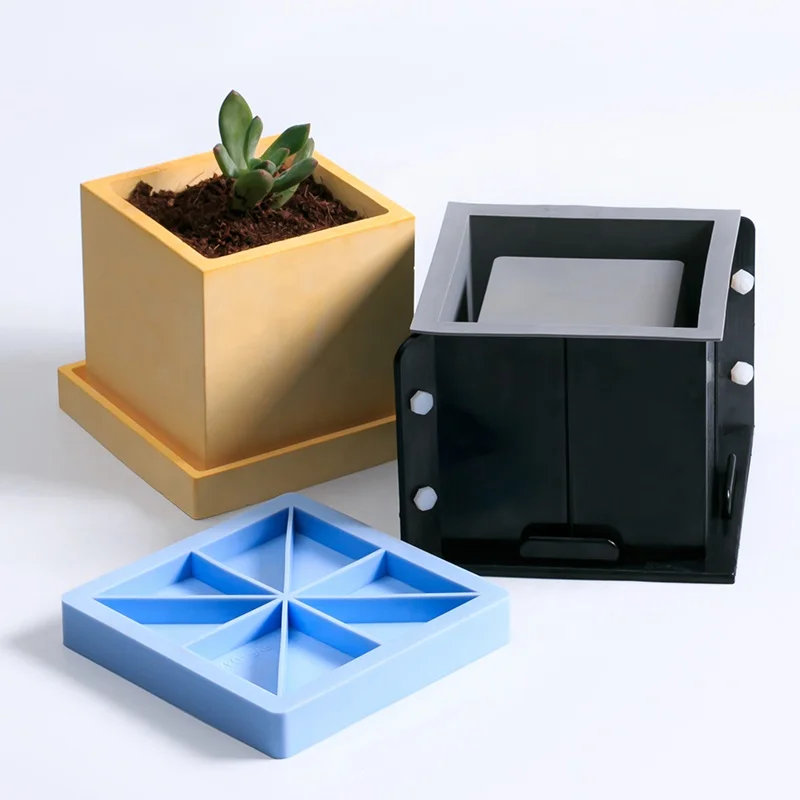 Customizable Concrete Planter Moulds - Sustainable Garden Decor
