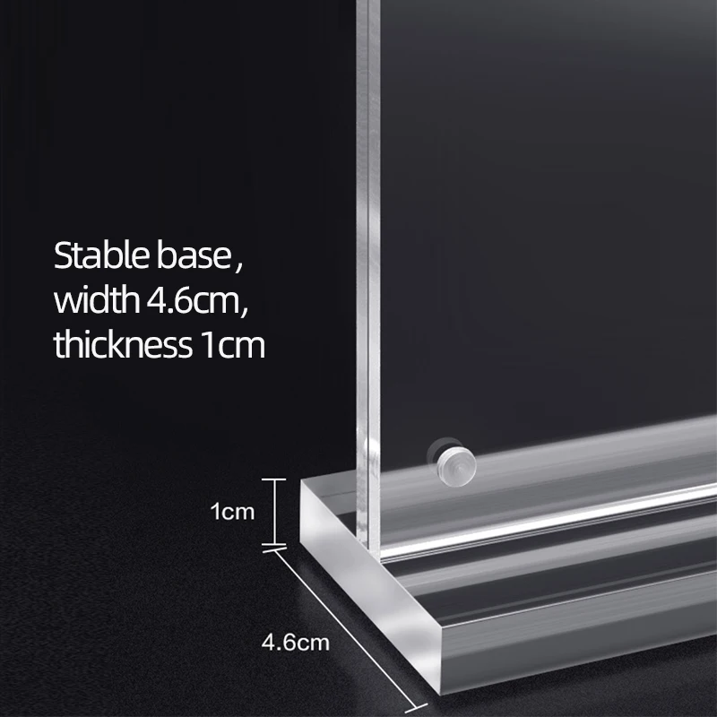 Acrylic Sign Frame With Business Card Pocket Acrylic Business Card ...