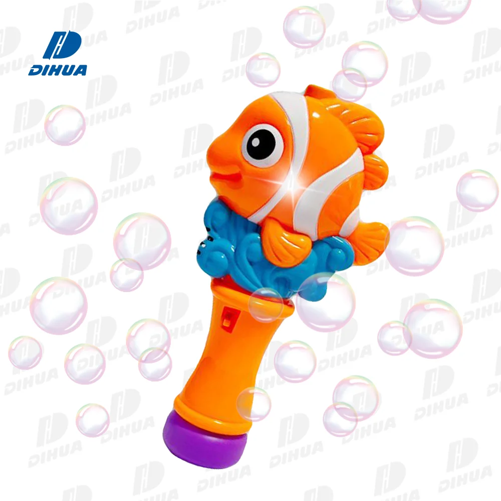 Cartoon Fish Bubble Wands With Light,Summer Outdoor Fun Mini Bubble ...