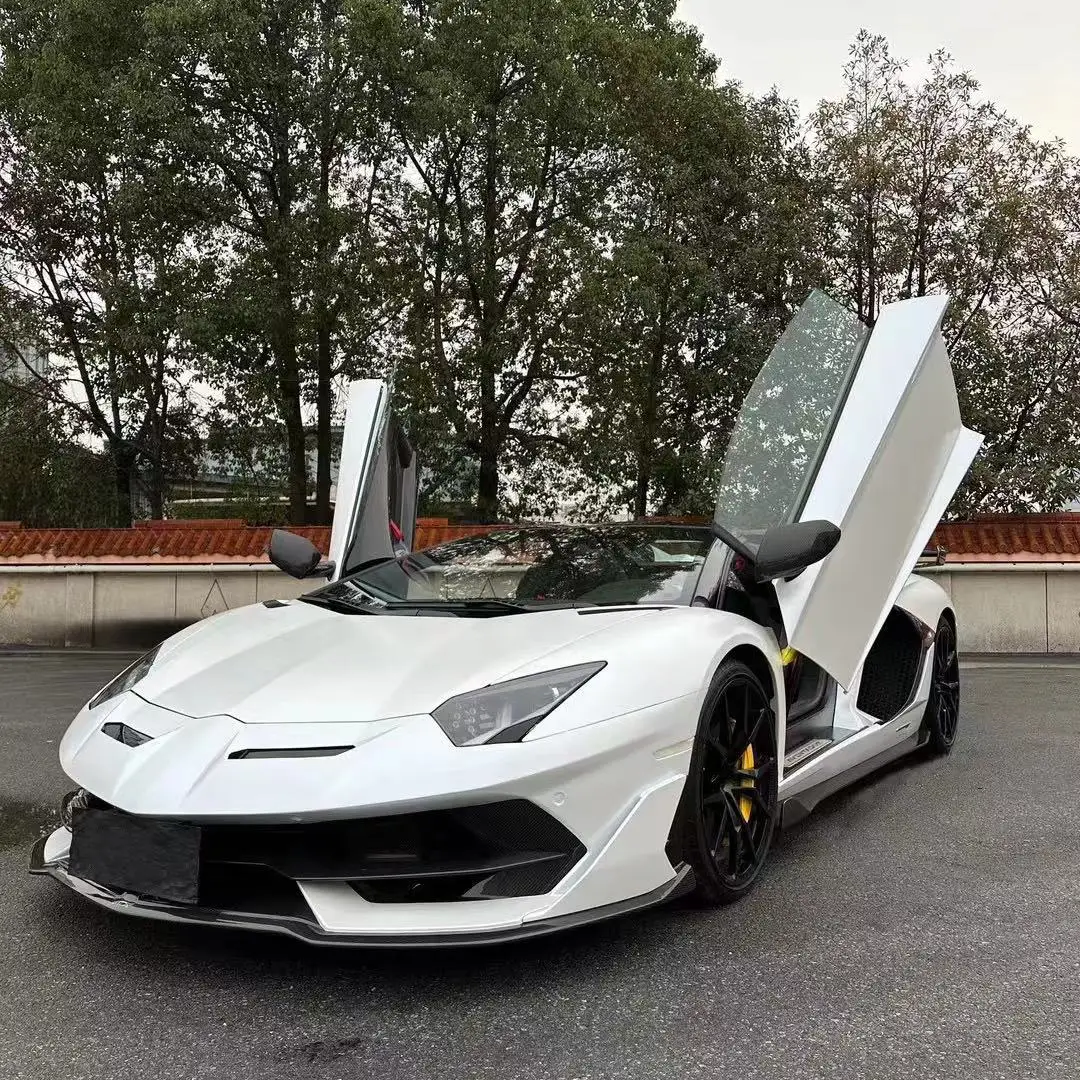 SVJ Style Body Kit Front Bumper Spoiler Exhaust Hood Bodykit for ...