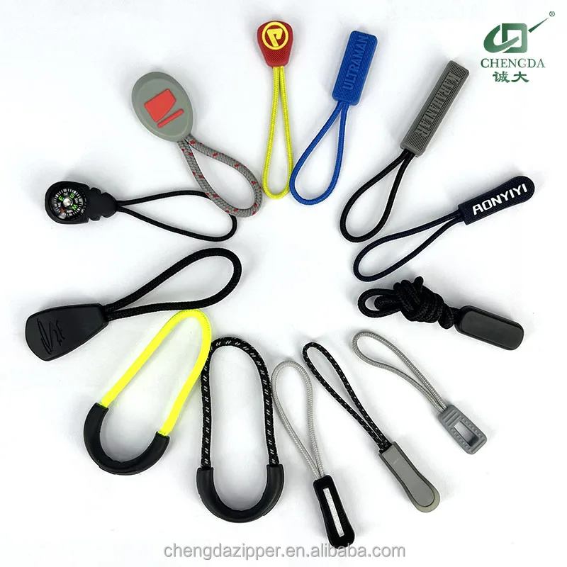 Chengda Zipper Cord Puller Rapid Custom Colorful Soft Pvc Zipper Pull ...