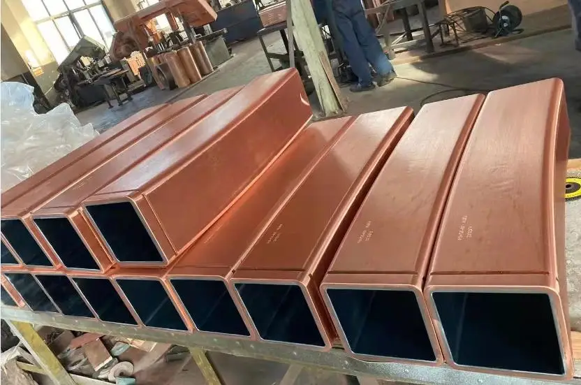 Crystallizer Copper Tube Square R6m 120x120mm Copper Mould Tubes For ...