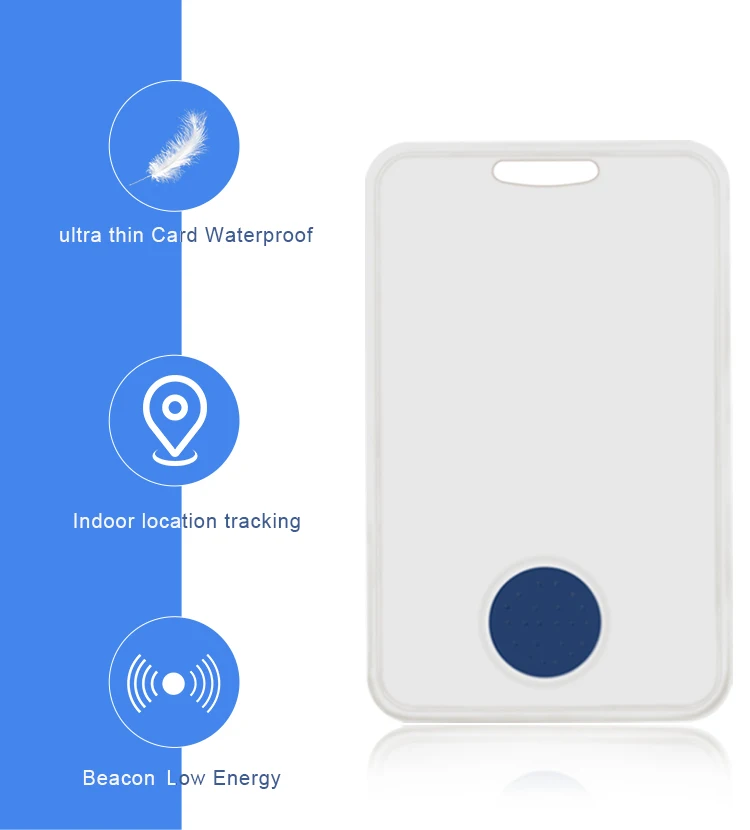 Long Range Rechargeable SOS Button - Bluetooth Ibeacon Card