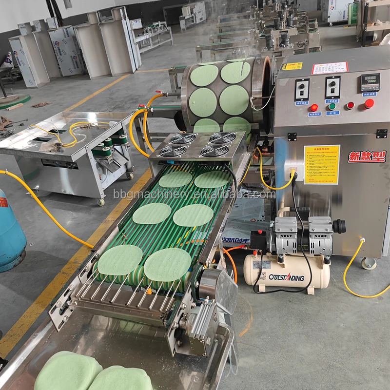Automatic Commercial Egg Roll Skin Wrapper Maker Pastry Injera Baking Production Line Spring ...