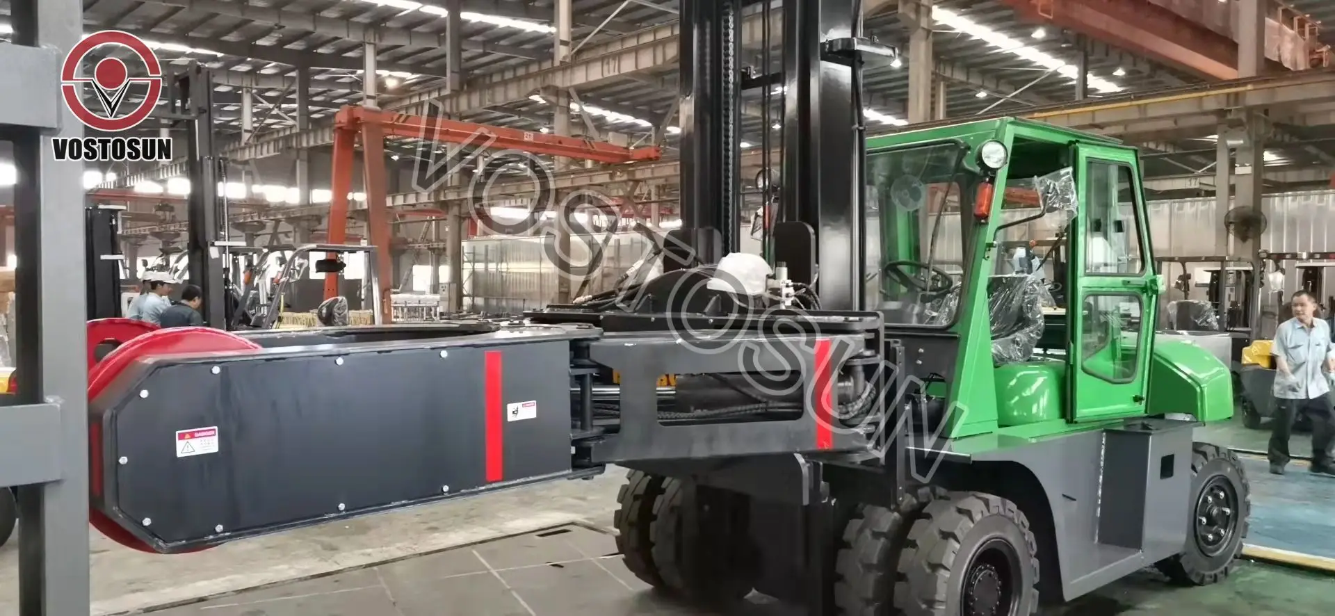 Telehandler Carton 3t Diesel Forklift With Paper Roll Clamp - Buy ...
