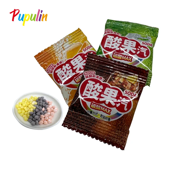 Soda Flavor Super Sour Mini Fruit Chewy Candy Chews