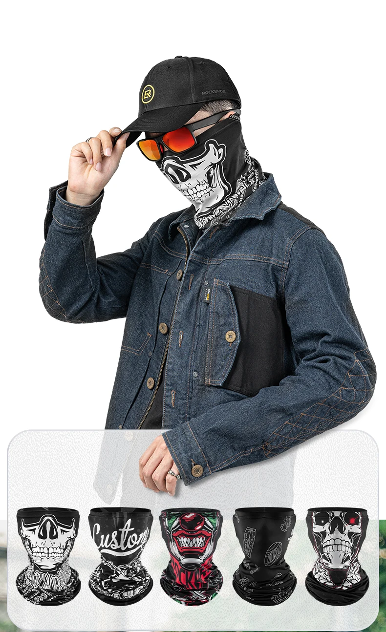 Rockbros Customtube Bandanas Multifunctional Neck Tube Scarf Bondage ...