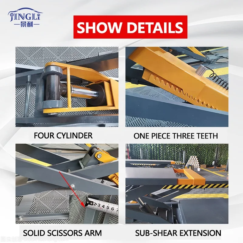 High Quality 3500kg Under-ground Scissor Car Lifter For Vehicle Repair ...