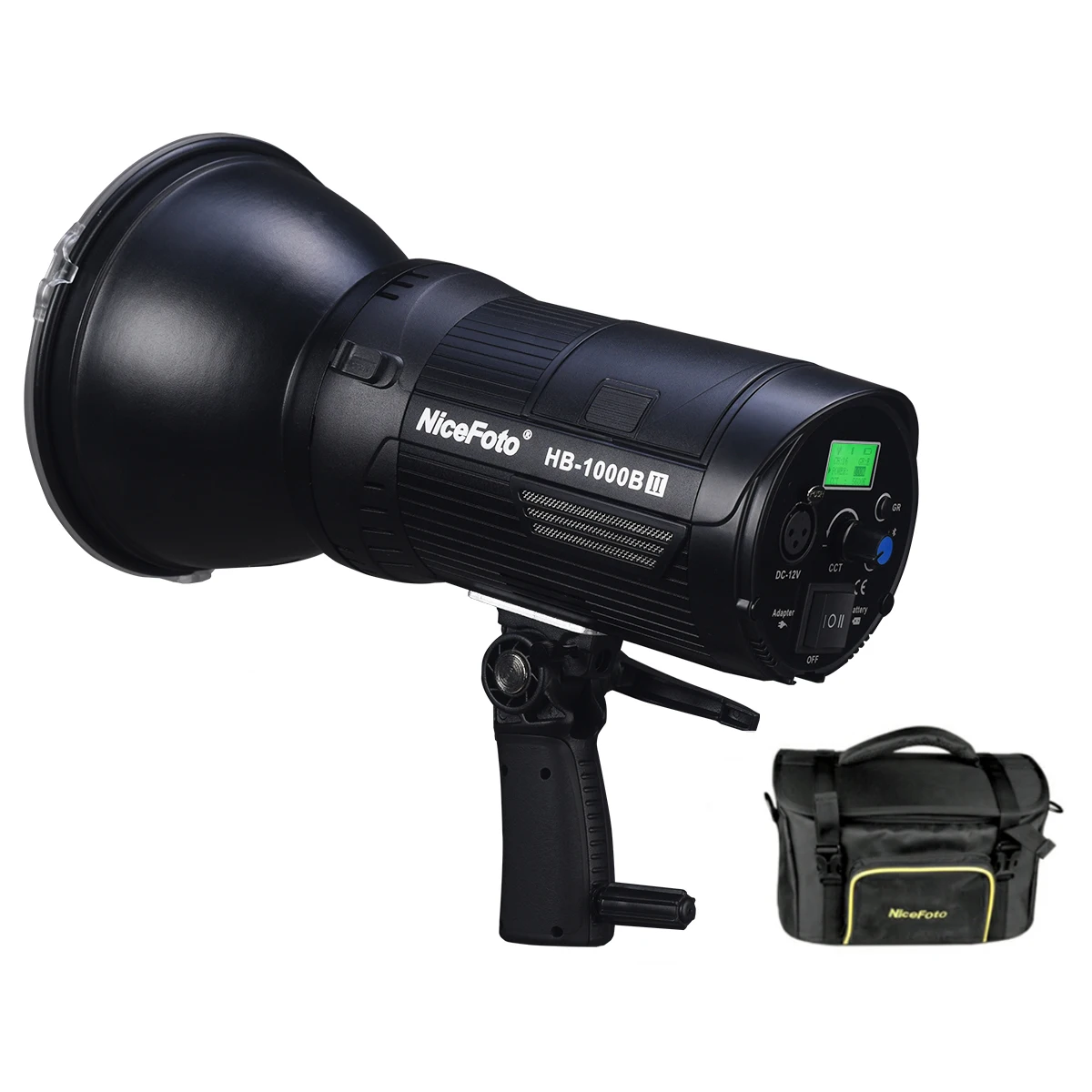 Hb-1000bii Nicefoto 100w Battery Powered Led Video Light For Outdoor ...