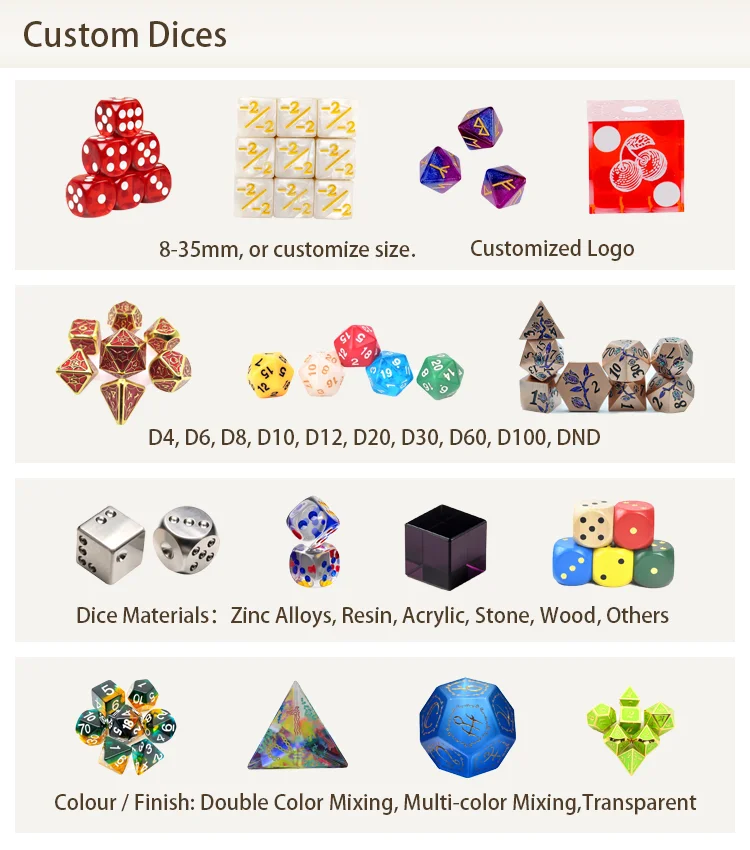 Wholesale Mini Square Corner Colored Gaming 8mm Dice