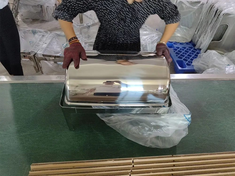 Wedding Roll Top Chaffing Gold Marmite Chauffante Service Traiteur Food ...