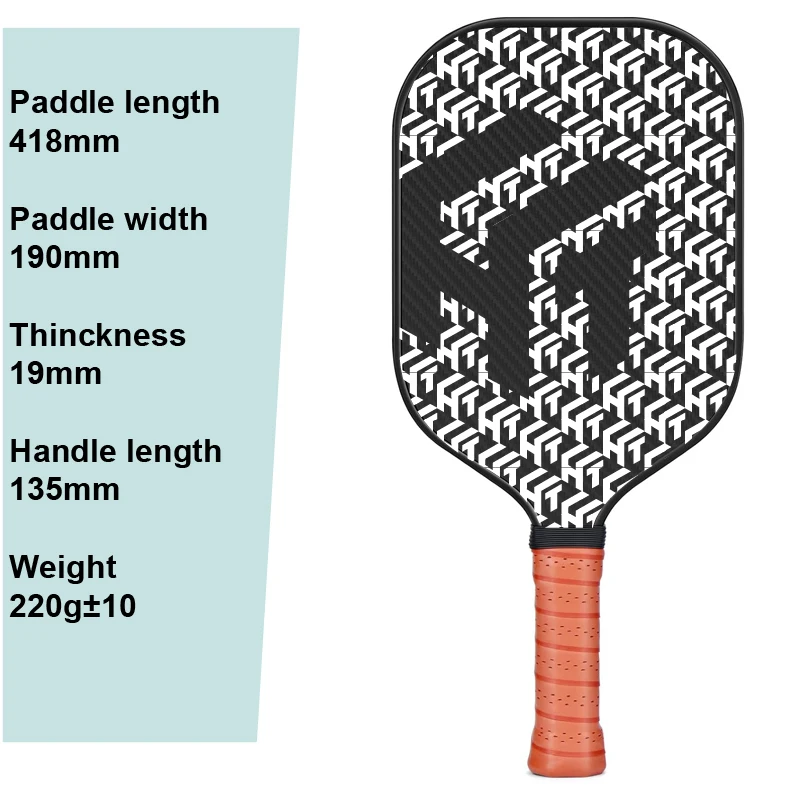 Usapa Standard Pickleball Paddle Carbon Custom Pattern Carbon Fiber ...