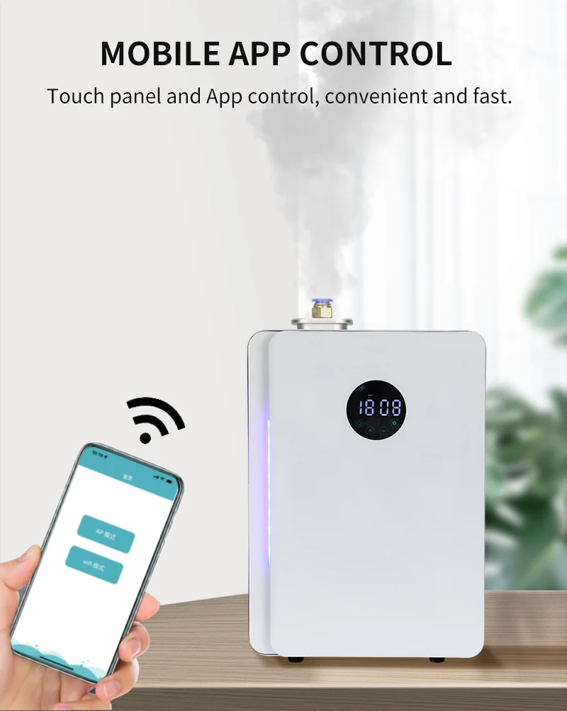 Large Hvac Hotel Essential Oil Diffuser Touch Panel App Control ...