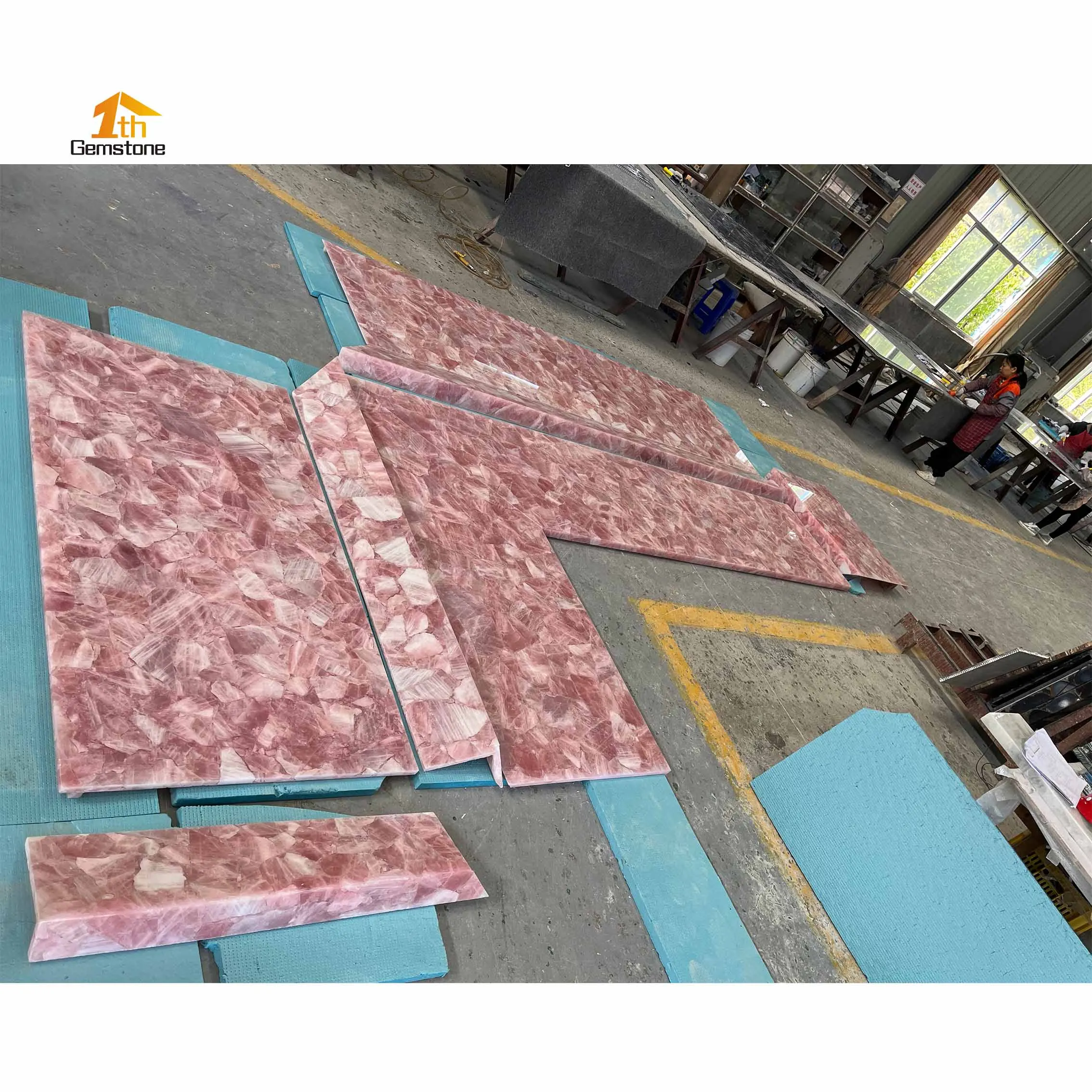 Pink Quartz Countertops - Customize Rose Quartz for Kitchens