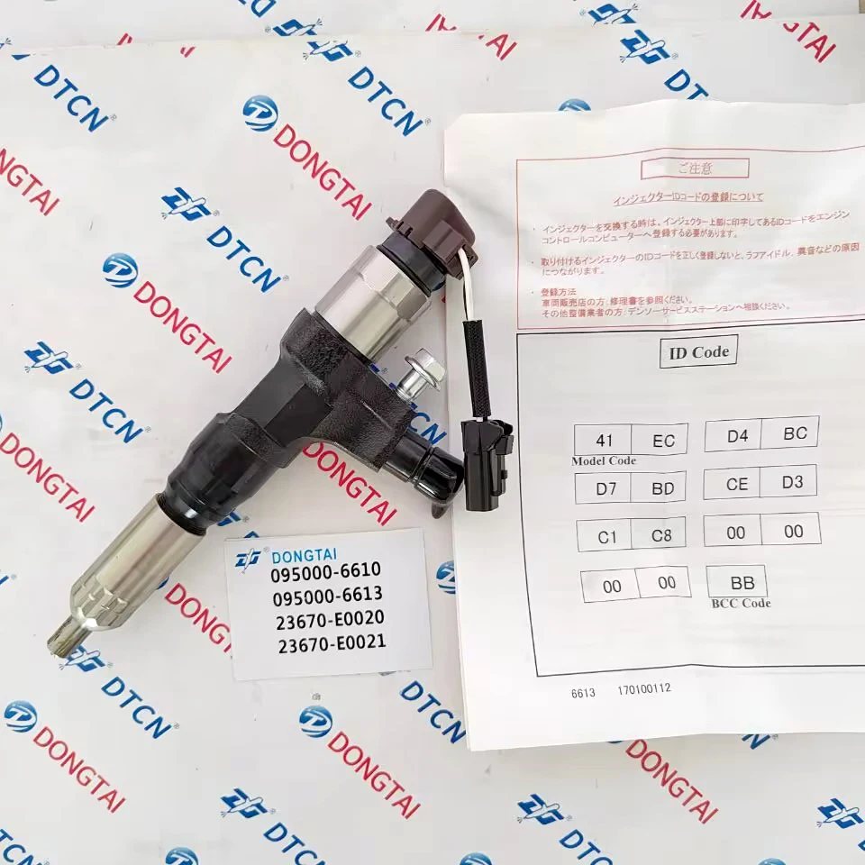 Original Common Rail Fuel Ijector 095000-6610 095000-6613 23670-e0020 23670-e0021 For Hino J08e ...