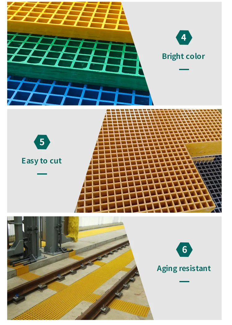Fiberglass Reinforced Plastic Platform Floor Mesh Catwalk Customized ...