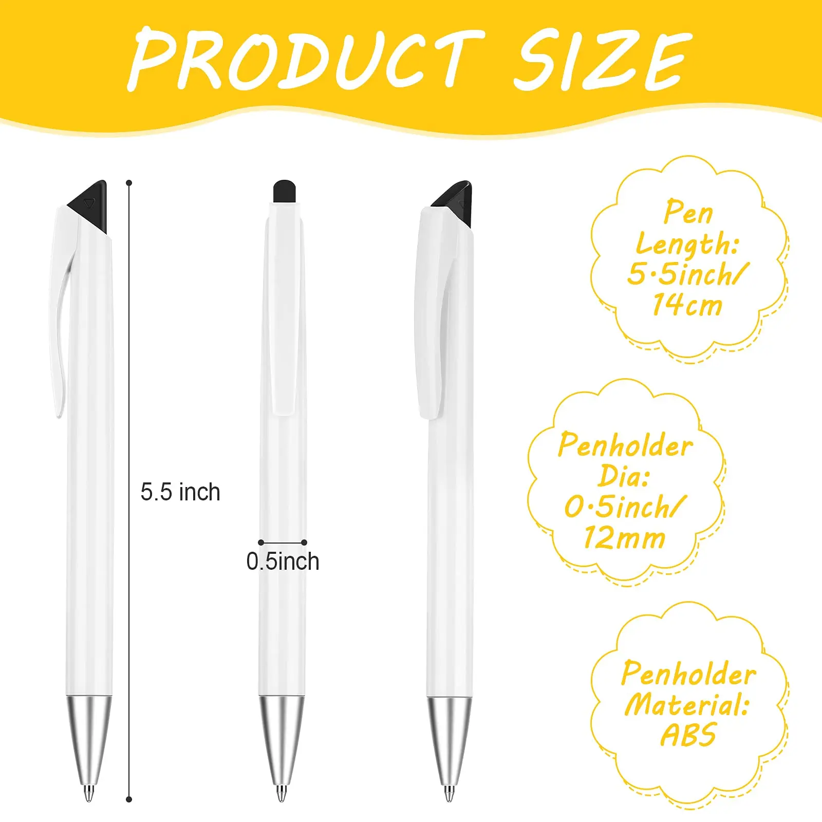 Stylos De Sublimation À Bille,Expédition Gratuite,Presse À Chaud,Pièce ...