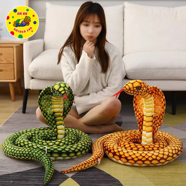 Realistic Lifelike Long Stuffed Plush Snakes Cobra Snake Plush Toy ...