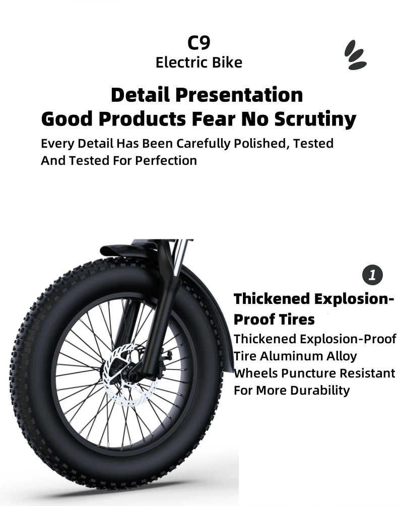 Quickwheel C9 1000W 48V 15Ah Electric Moped Bike Rear Hub Motor 2-Wheel ...