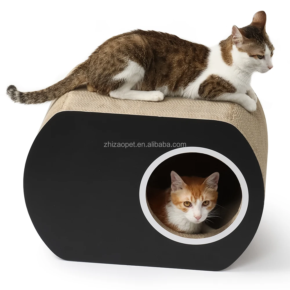 Simple and Fun Cardboard Cat House Cat Trees & Scratcher| Alibaba.com