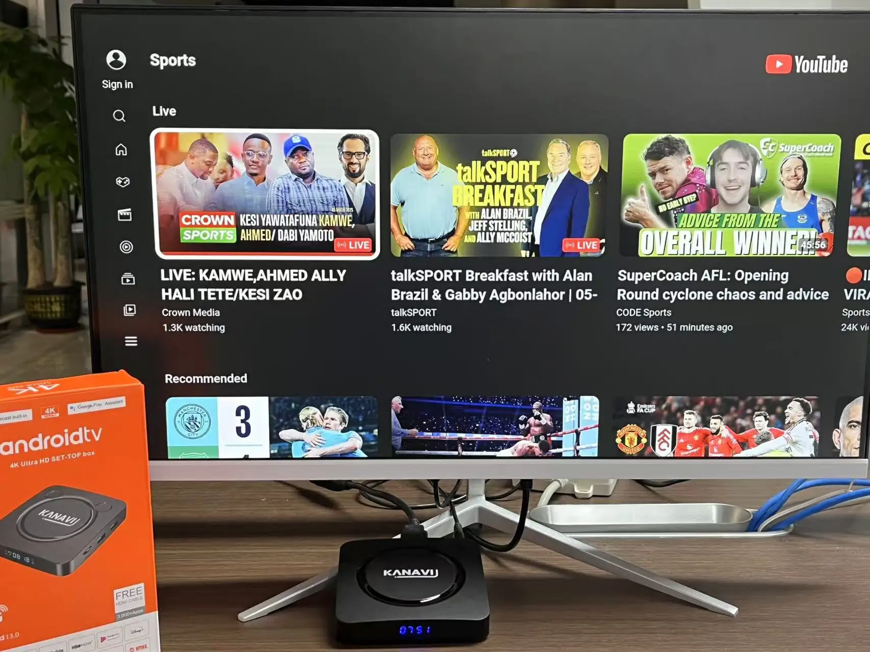 Mortal Android 13 KANAVI Smart TV Box - 4K Streaming Player