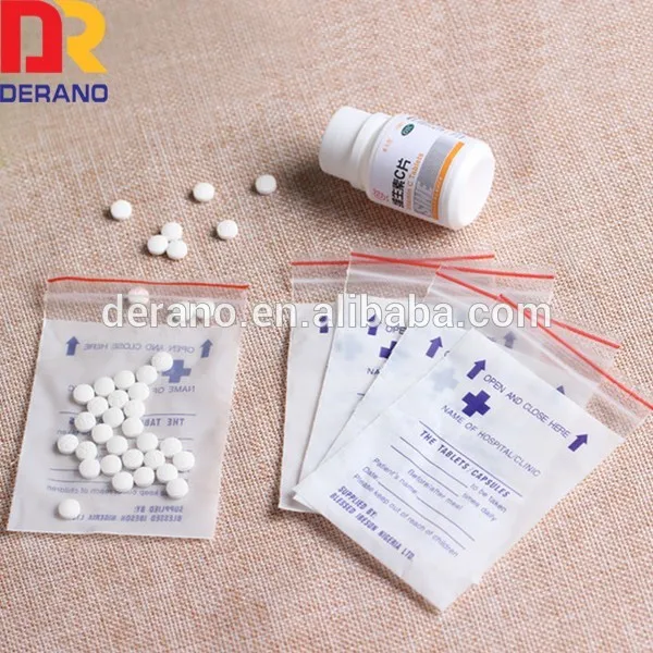 100% LDPE Small Zip Lock Pill Bags - Secure & Versatile