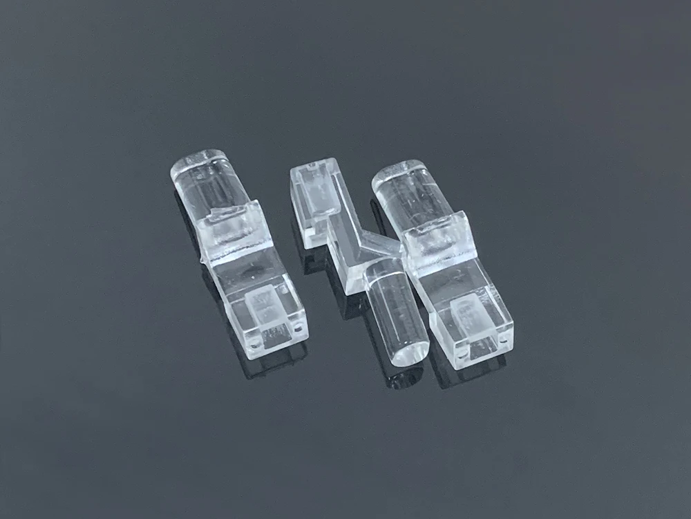 Square 90 Degrees PC Transparent Plastic Rigid LED Light Pipe
