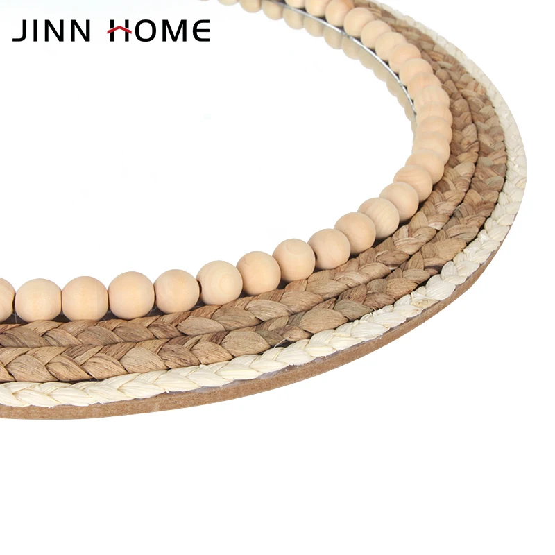 Jinn Home Modern Round Wall Mirror with Eco-Friendly Frame