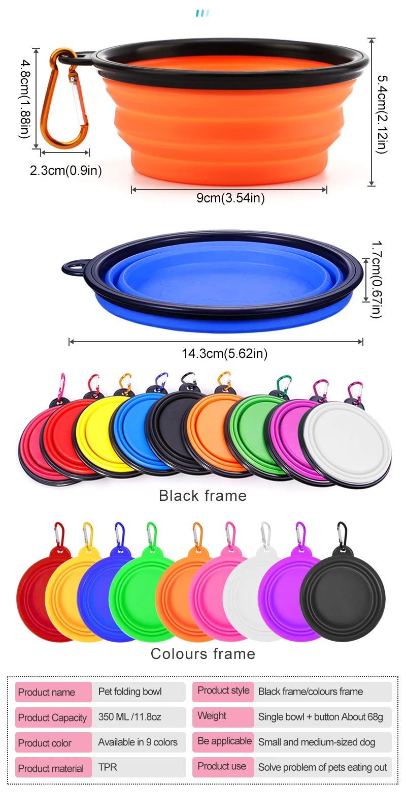 Collapsible Pet Bowls - Portable & Eco-Friendly Solutions