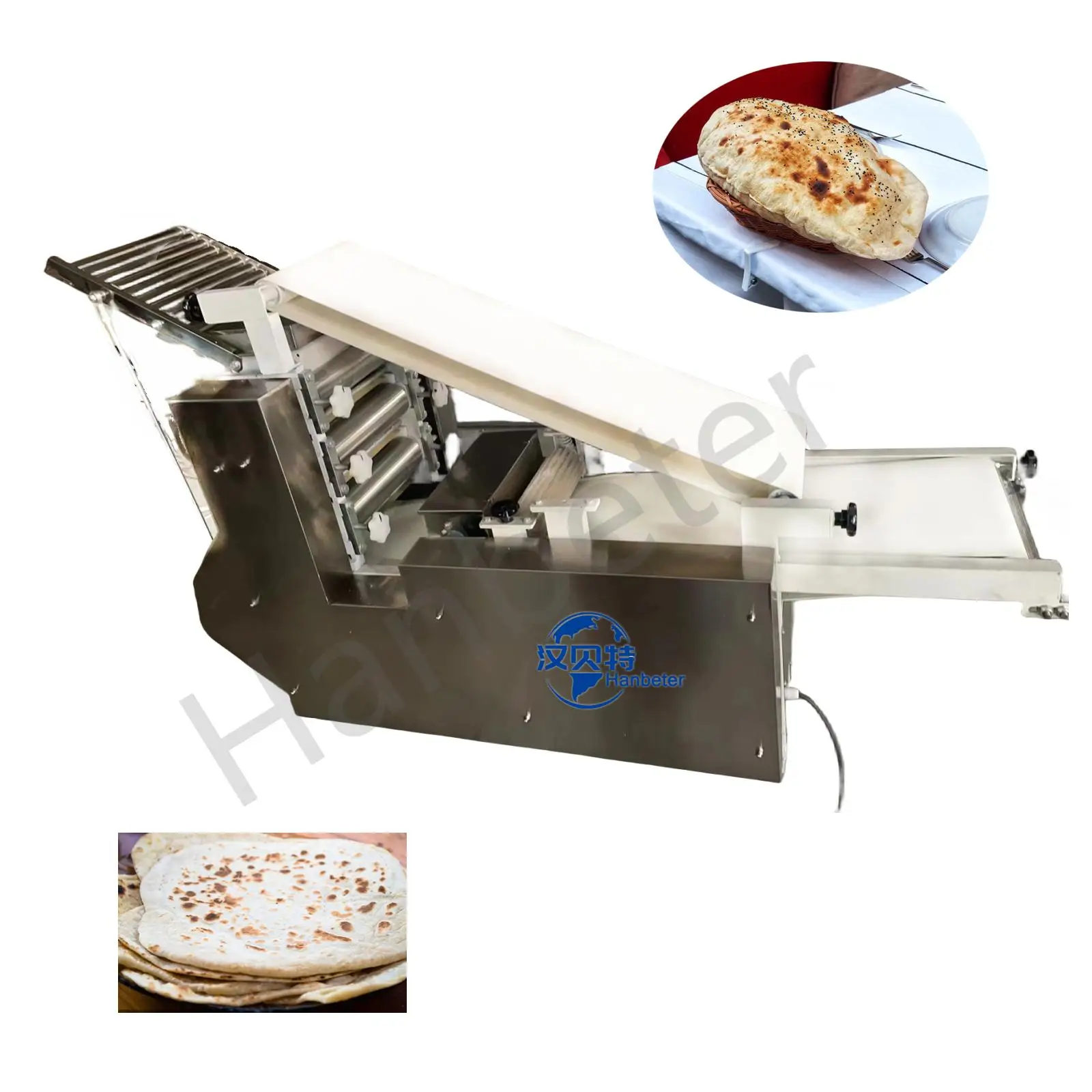 Paratha Pakistan Roti Lebanese Pita Bread Machine Maker Commercial ...