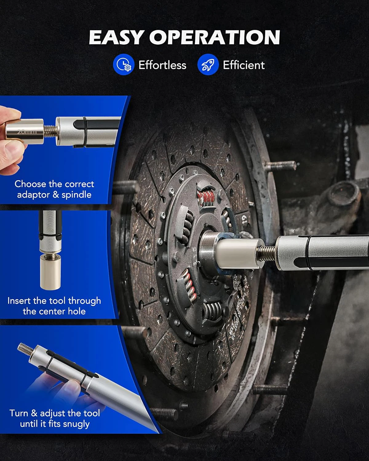11pc Universal Heavy Duty Metric Clutch Plate Alignment Tools with 3 ...
