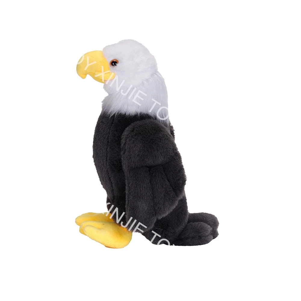 Wholesale Black Bald Eagle Simulation Plush Toy New Wild Animal Cute ...
