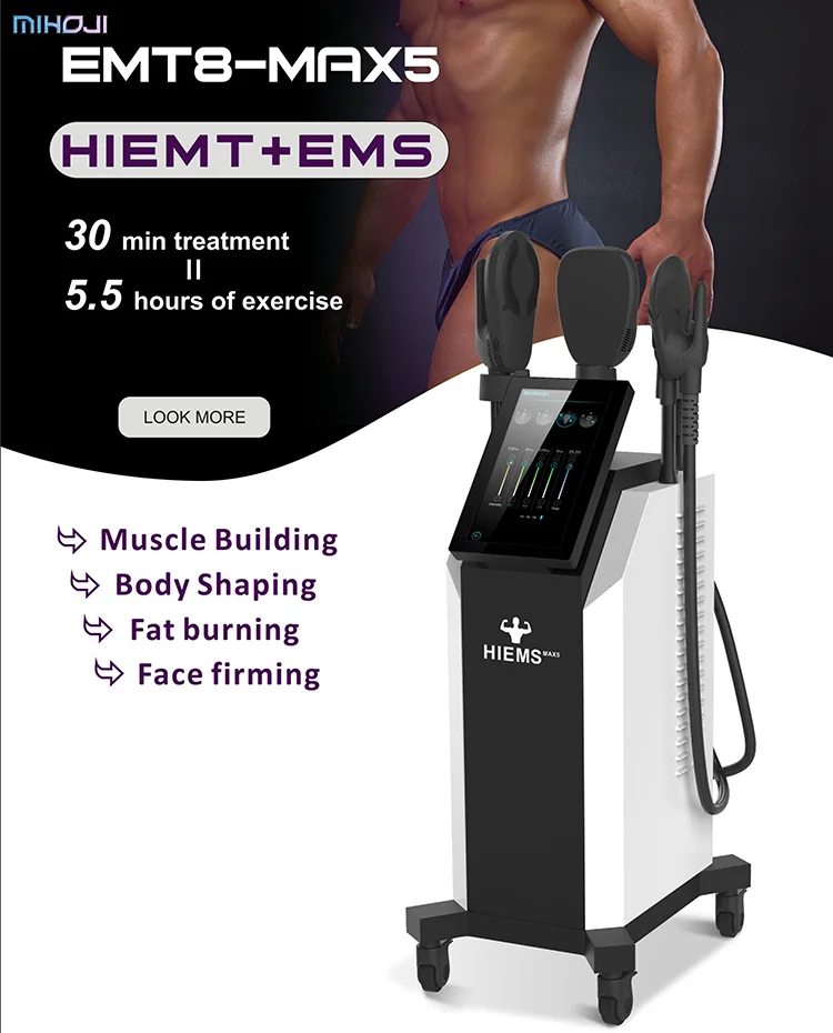 Vertical 4 Handles emslim Rf Ems Muscle Stimulator emslim Hiemt Body ...
