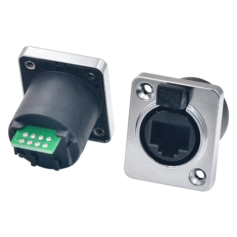 Ethernet Network Panel PCB Mount Waterproof RJ45 Coupler