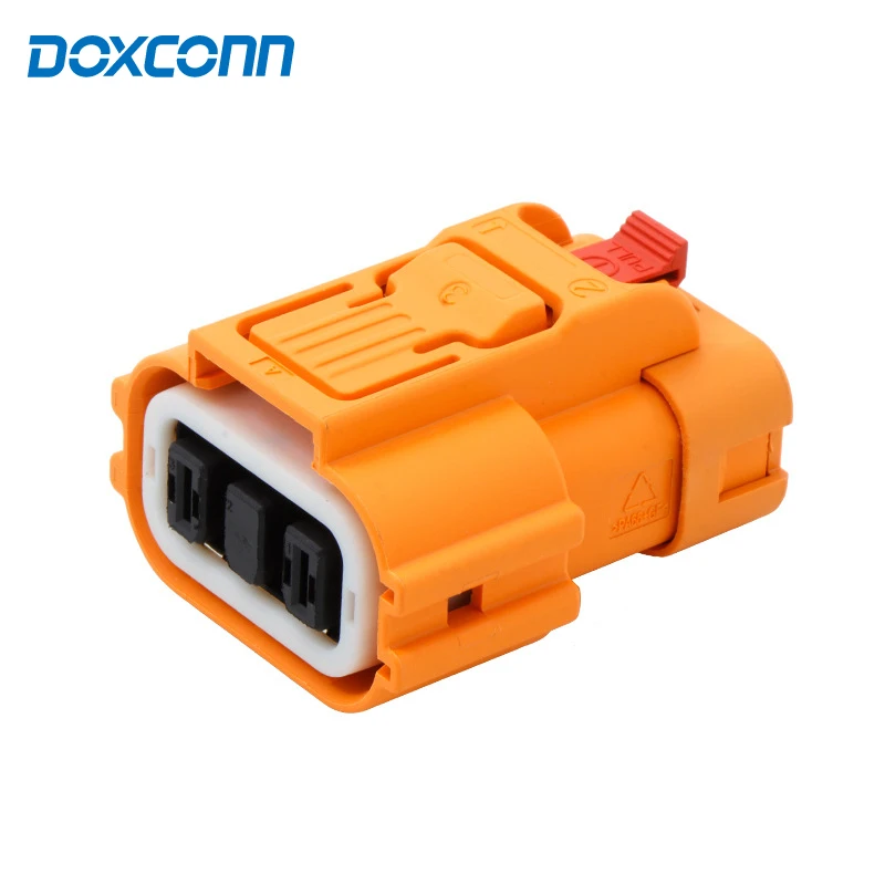 High Voltage 45A Socket 2-Pole 3-Pos Waterproof Power Cable EV HVIL ...