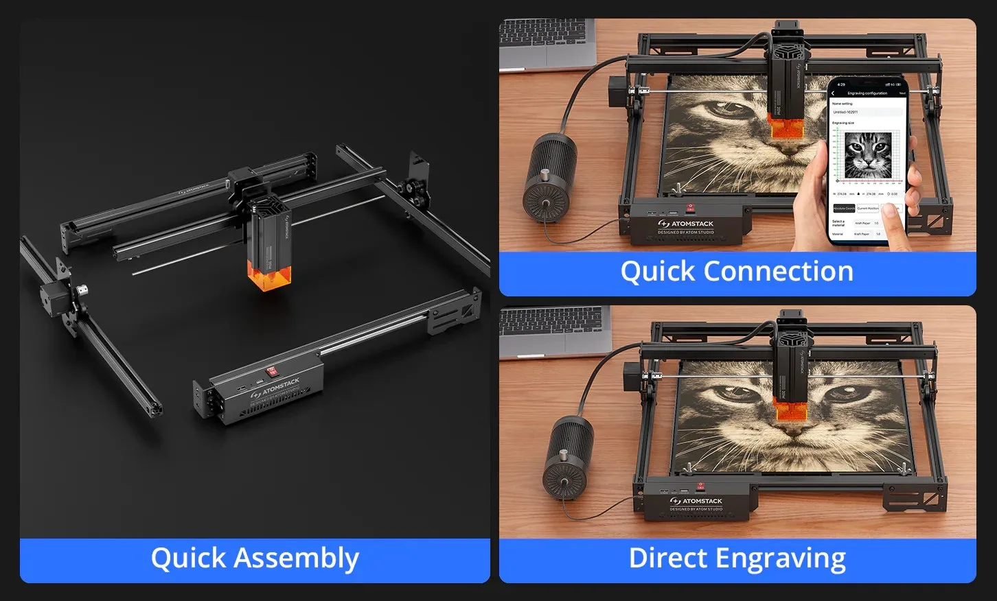 ATOMSTACK A20 PRO V2 20W Laser Cutter for Precision Engraving