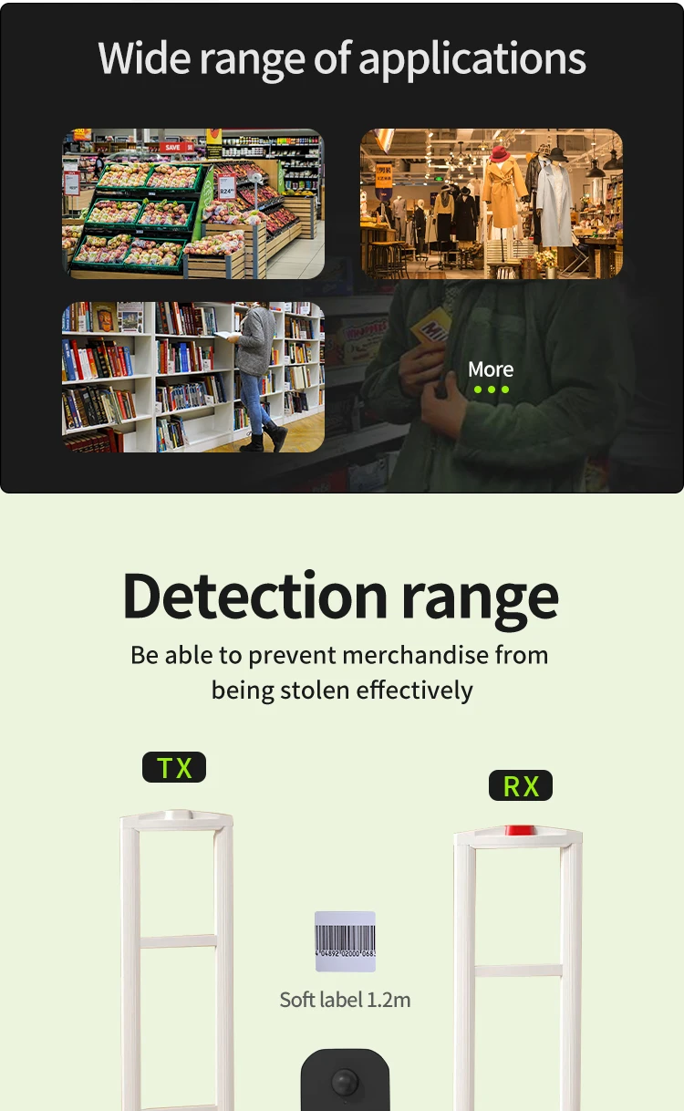 XUNMA Clothing Stores and Supermarket Anti-Theft System