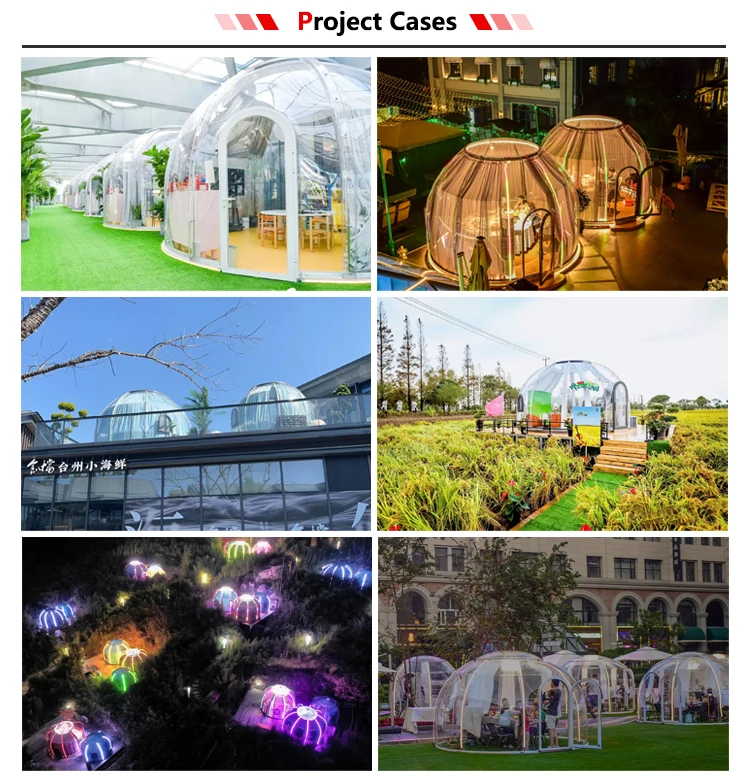 Factory Price Glamping PC Domes House Starry Sky Room Outdoor Prefab ...