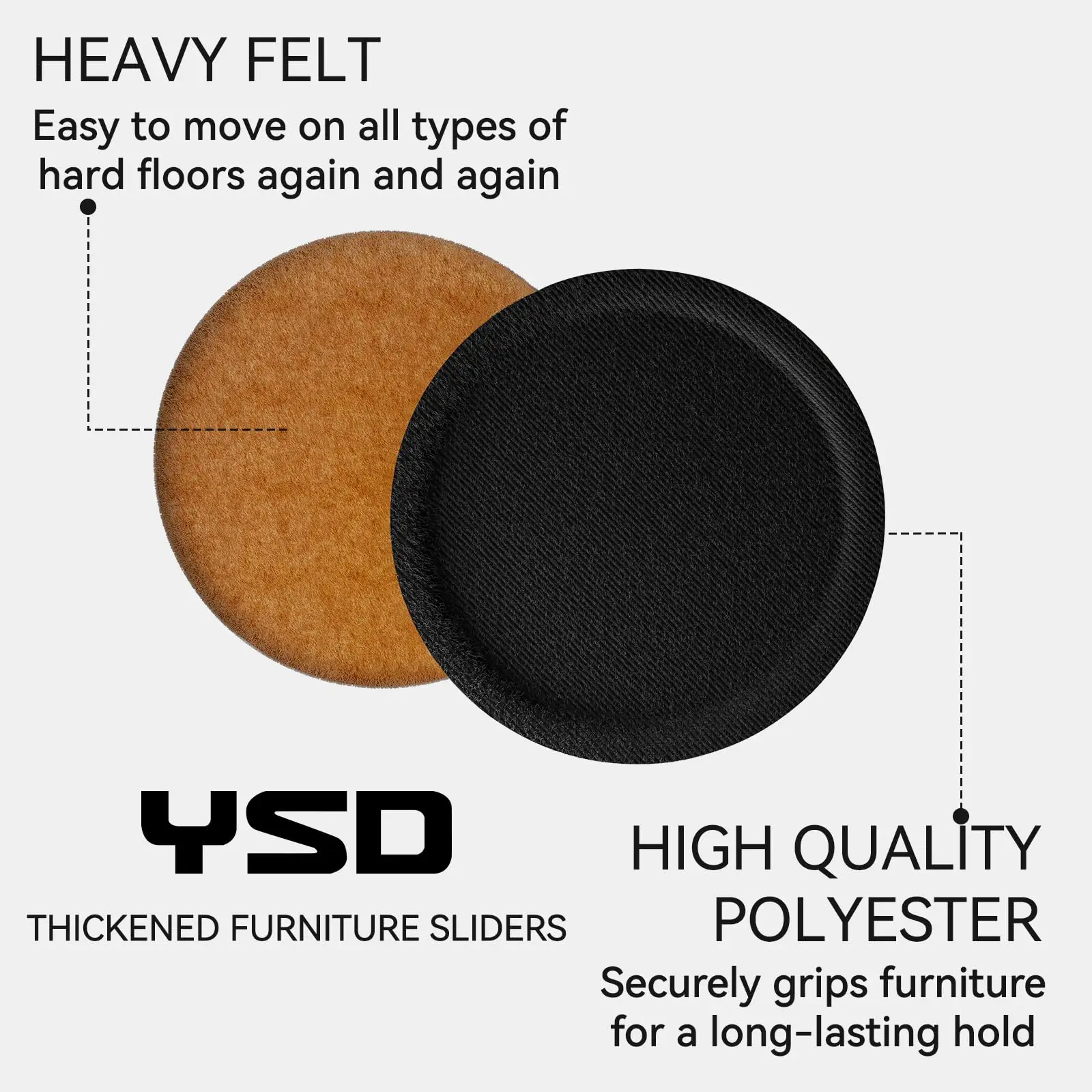 Alibaba.com: Felt Furniture Sliders with unique design, heavy-duty for ...
