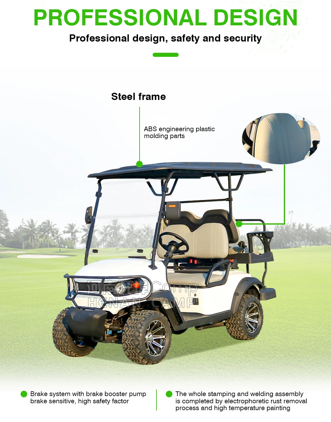 CAMP Cheap Chinese Electric Golf Cart for Sale 4 Seater Lithium 72V ...