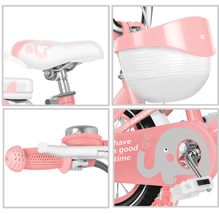 Pink Normal Folding Push Cycle Kids Cycling Helmet Carton Kids Bike 8 ...