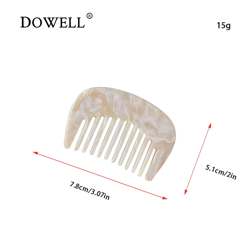 Dowell 2022 Wholesale Small White Cute Portable Wide Cellulose Acetate ...