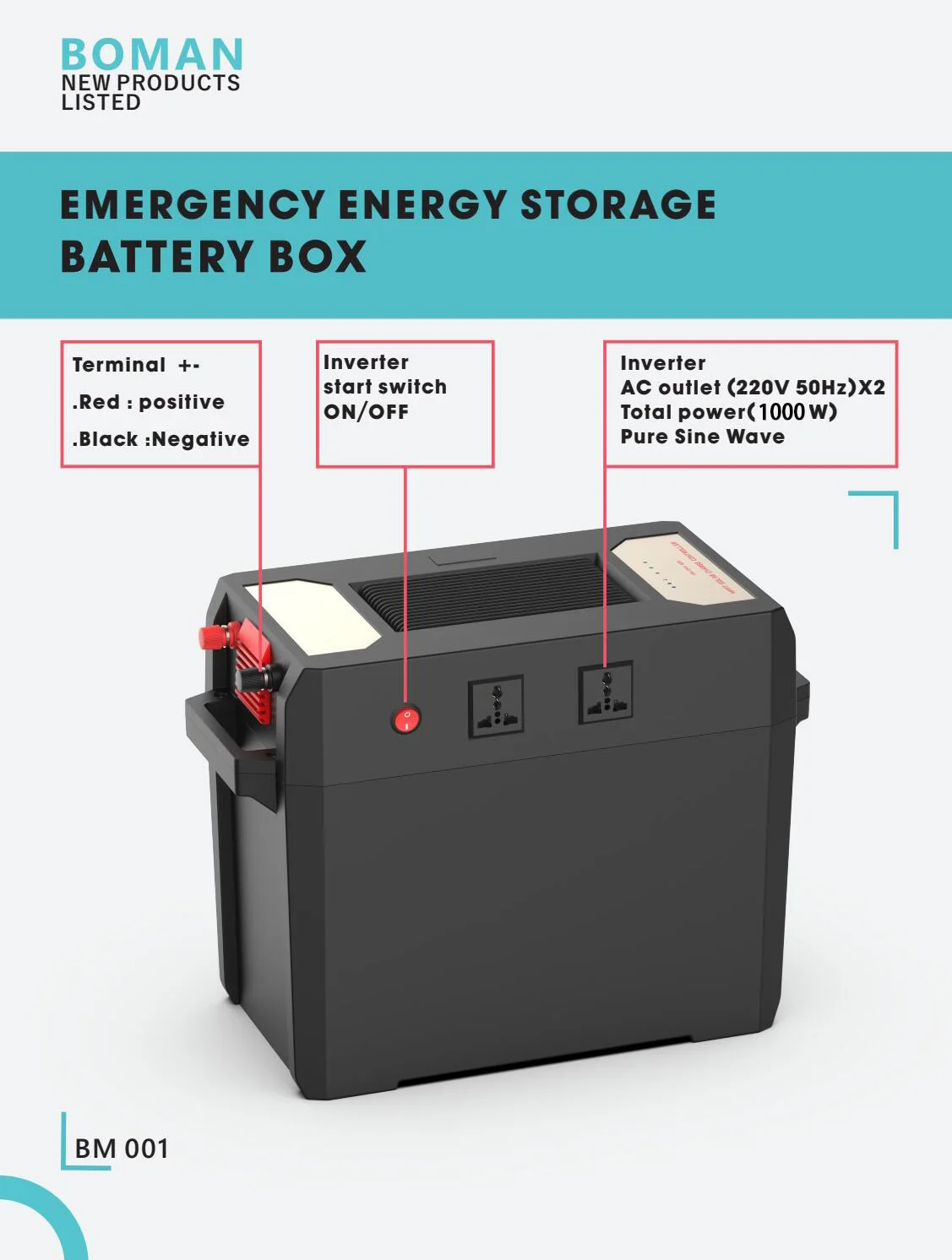 Battery Box 12v 24v Waterproof Portable Camping Adventure Trailer ...