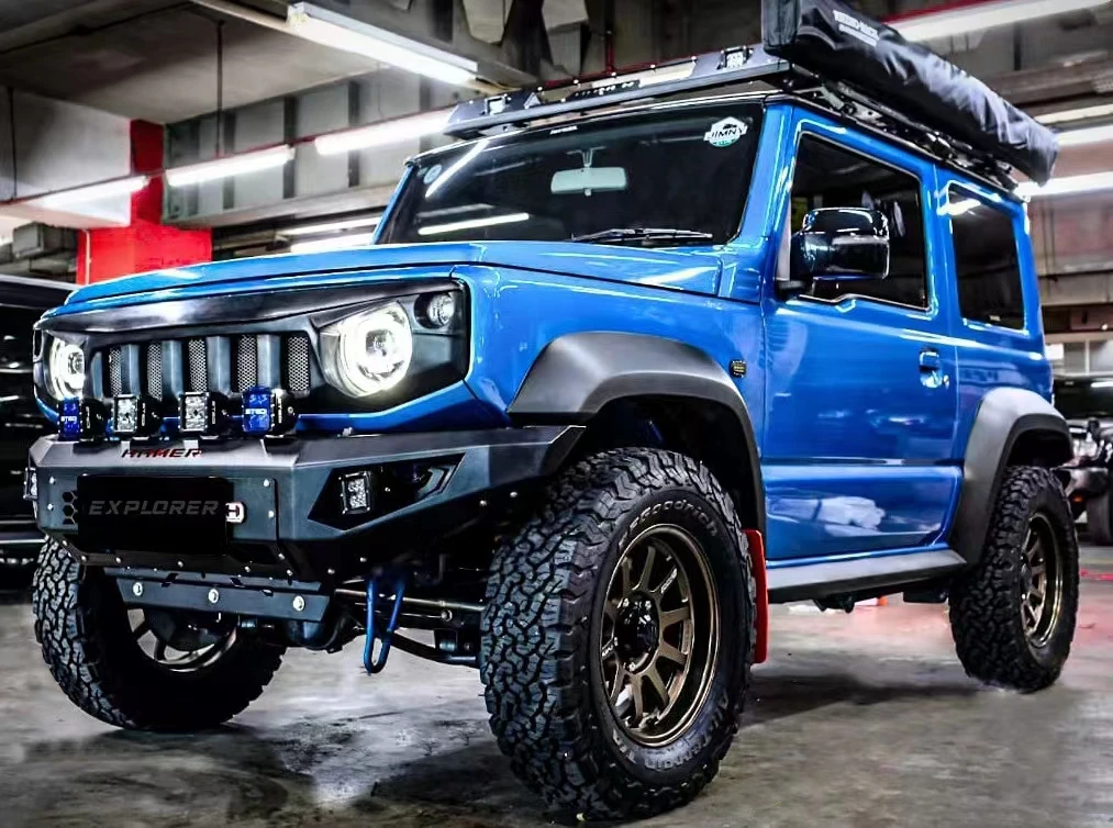 Hm Steel Front Bumper For Suzuki Jimny Acce Jb74 Jb64 Jb74w Jb64w With ...