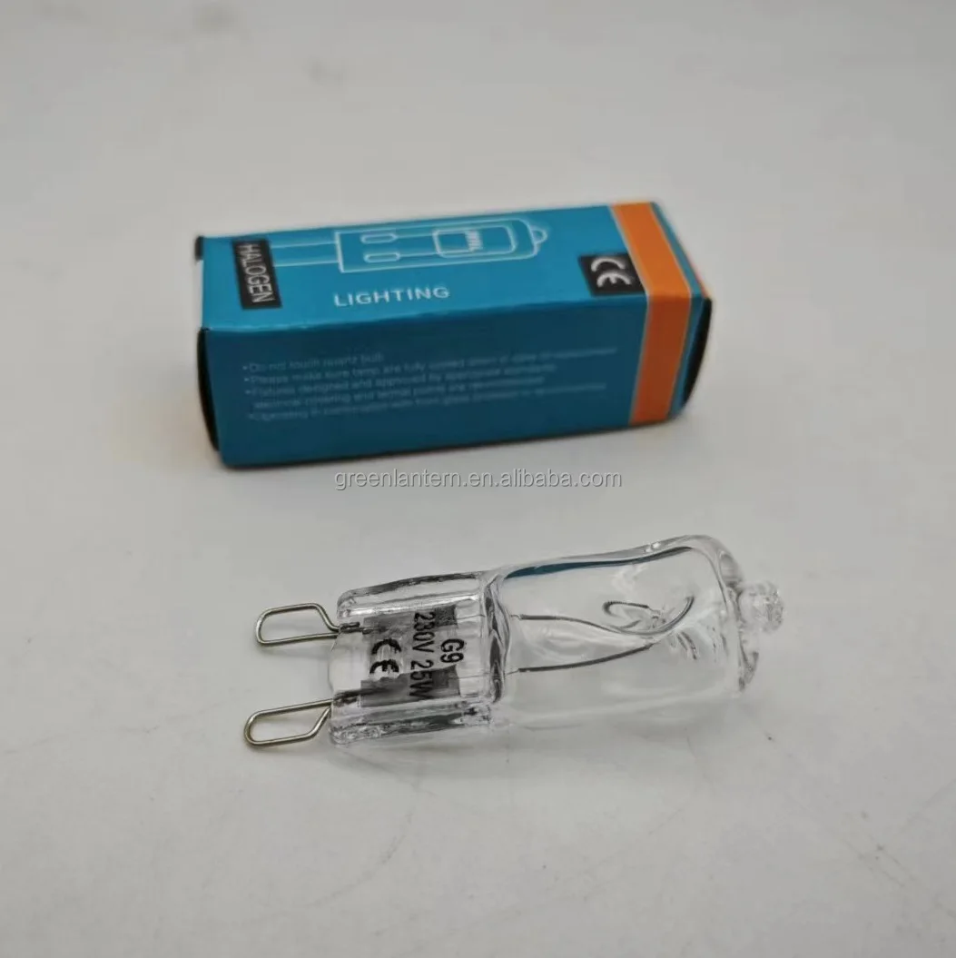 G9 Halogen Bulb 220v Chandelier Light Bulbs 25w Mini Clear Glass Pin G9 ...
