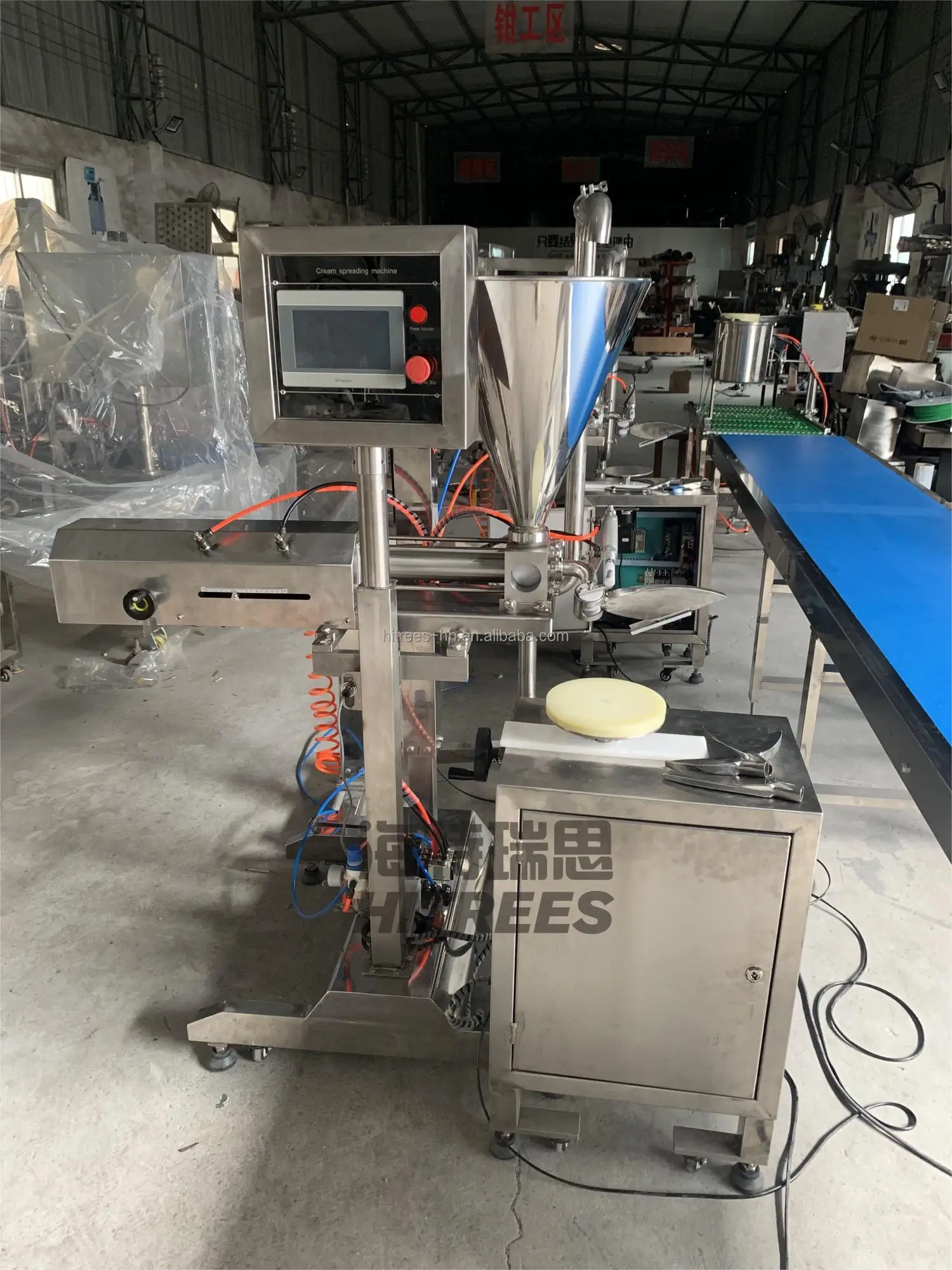 Durian Mango Thousand Layer Cake Making Machine Crepe Cake Cream ...