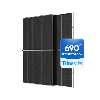 High Efficiency Trina Solar Vertex N Type Bifacial Dual Glass Module ...