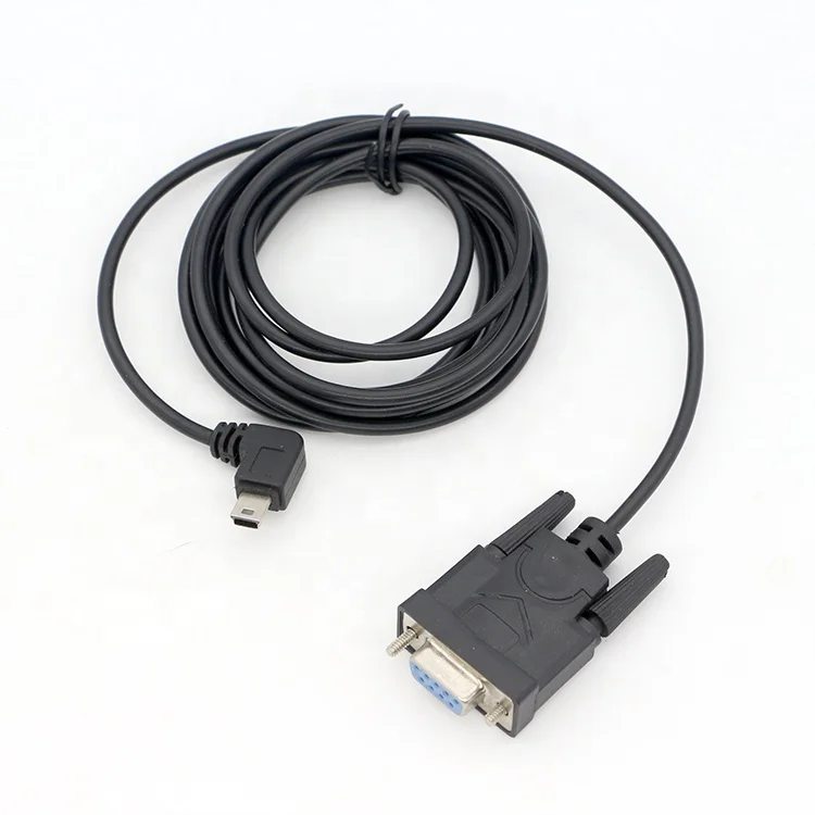 Custom 90 Degree Right Angle Mini B Usb To Female Db9 Rs232 Serial ...
