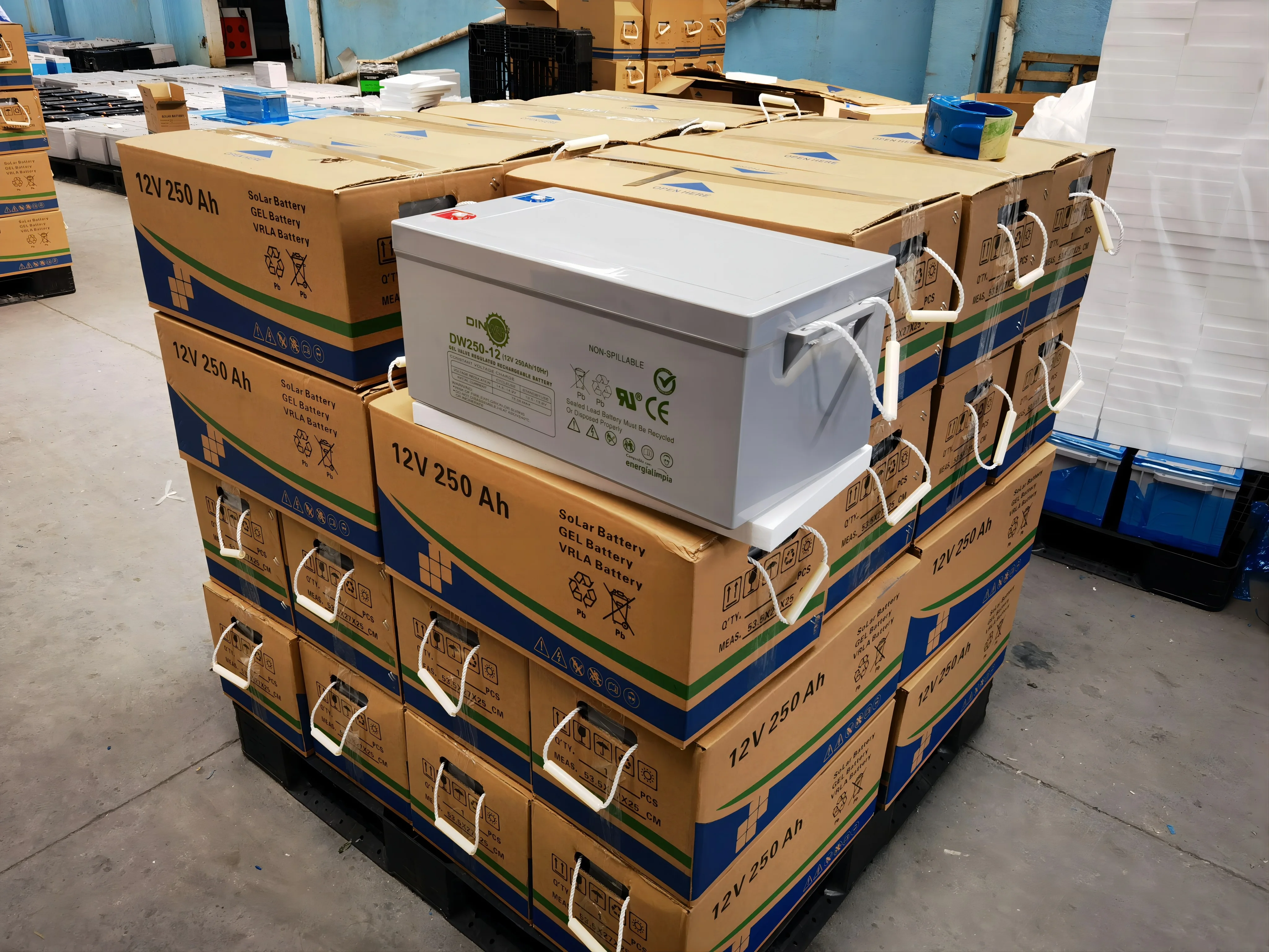 Lead Acid Agm Battery 12v 100ah 120ah 150ah 180ah 200ah 220ah Solar ...