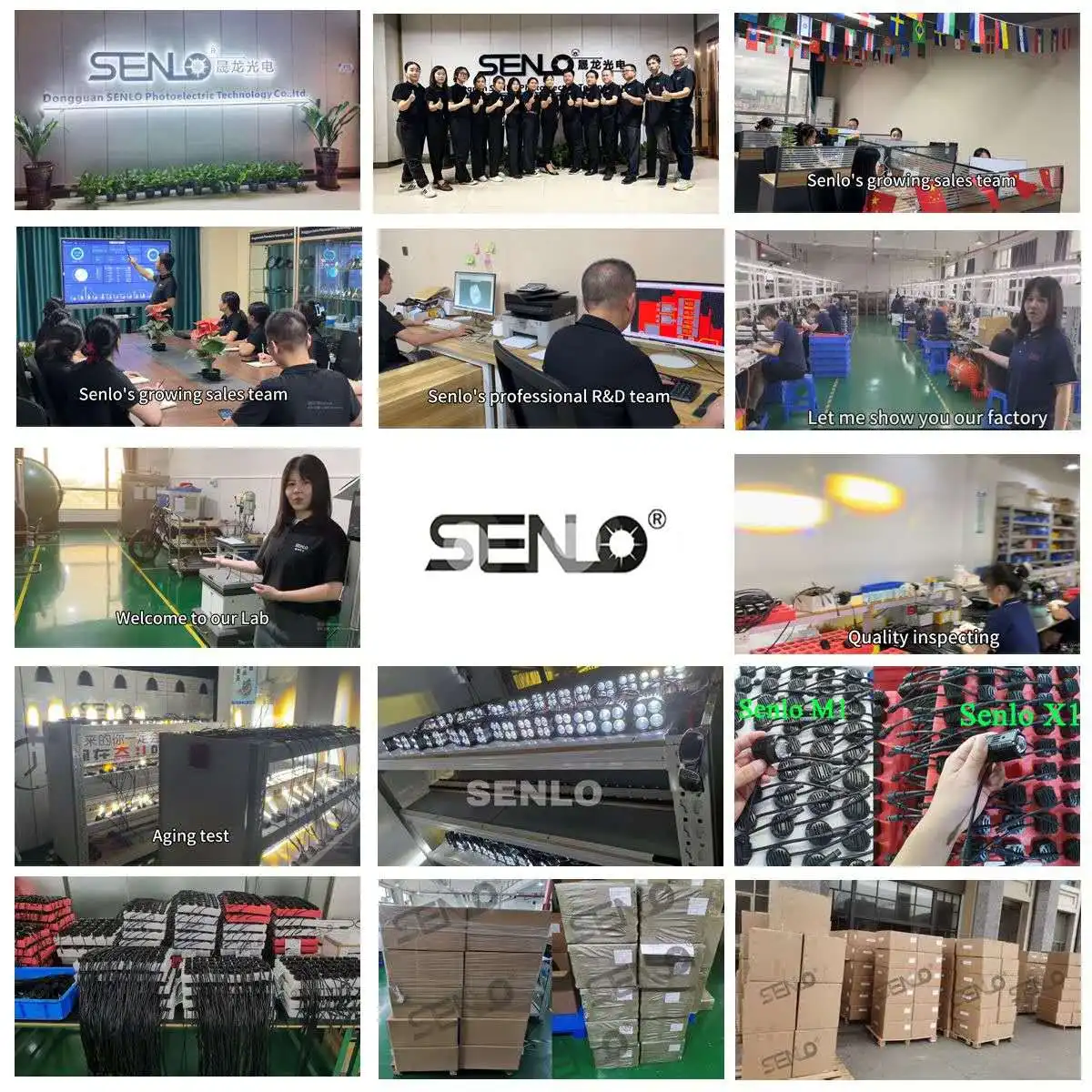 Senlo X1 Plus 50W Blue Lens LED Headlights for Motorcycles